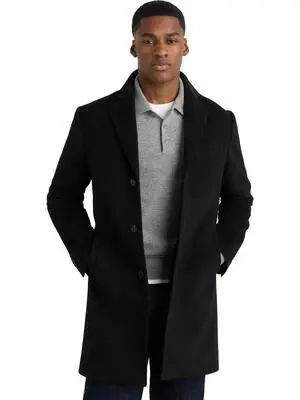 Quince 100% Mongolian Cashmere Overcoat - Black