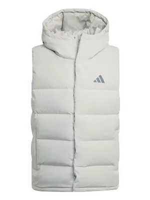 Adidas Helionic Climawarm Hooded Down Vest - Metal Grey