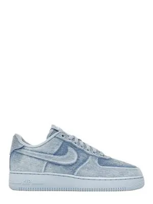 Nike Nike Air Force 1 Low Ja Morant Denim Sneakers Light Armory Blue/white/metallic Silver