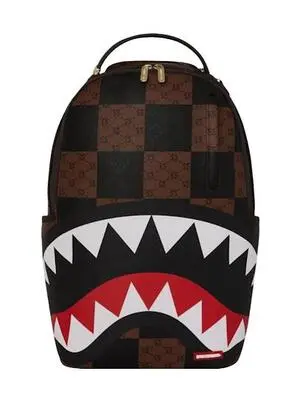 SPRAYGROUND Enlarged Check Paris Backpack - Brown