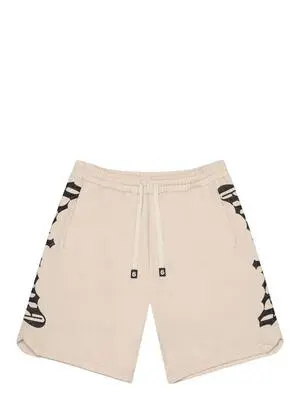 GODSPEED Courtside Shorts With Graphic Detailing - Bone