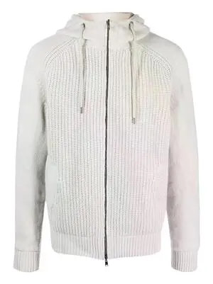 Herno Zip-fastening Wool Hooded Jacket - Grey