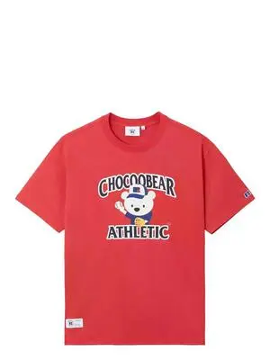 CHOCOOLATE Bear-print T-shirt - Red