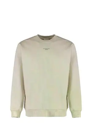 Drole De Monsieur Classic Cotton Sweatshirt - Neutrals