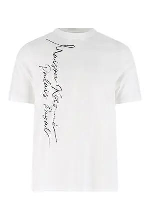 Maison Kitsuné T-shirt "script - White