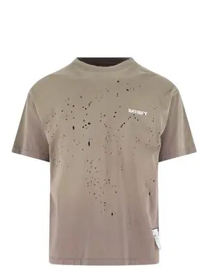 Satisfy T-shirt “mothtech™” Brown