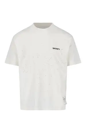 Satisfy T-shirt "mothtech - Cream