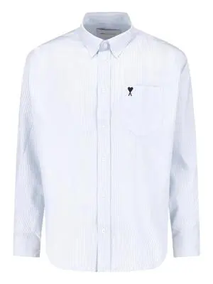 AMI Paris Shirt " De Caur" Light Blue