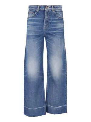 Chloé High Waist Wide Leg Jeans - Blue