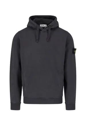 Stone Island Hooded Sweatshirt "compass - Gray
