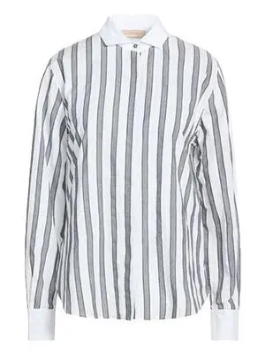 PUROTATTO Cotton Striped Shirt - Grey
