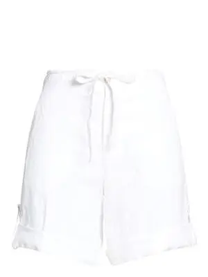 120% Lino Linen Shorts - White