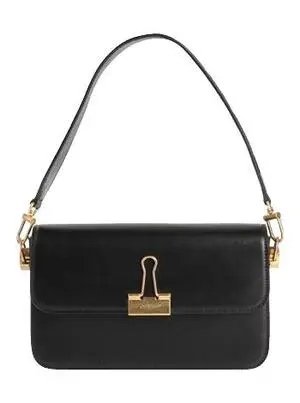 OFF-WHITE™ Leather Flap Bag - Black
