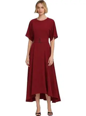 ELLE COLLECTION Belted Midi Dress