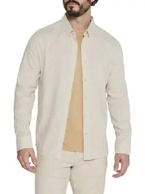 7 Diamonds Oasis Linen Blend Button-up Shirt - Sand