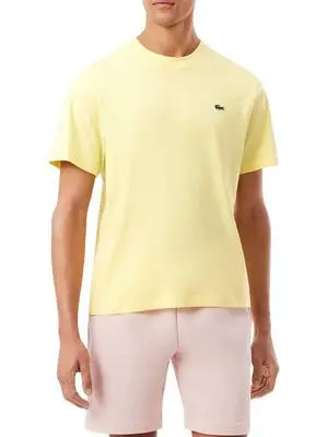 Lacoste Cotton Crewneck T-shirt - Yellow