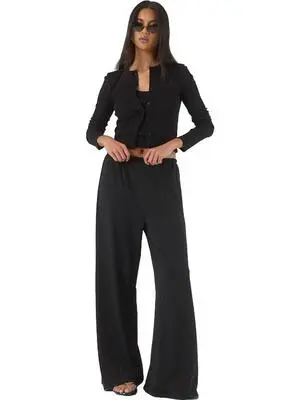 THIRTY YEARS Relaxed Modal Pants - Black