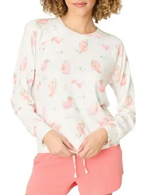 PJ Salvage Paloma Mama Long Sleeve Lounge Top - Ivory