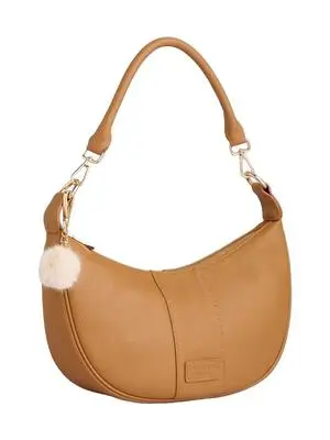 POM POM LONDON Sutton Sling Crossbody Bag - Maple