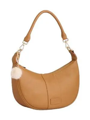 POM POM LONDON Sutton Sling Crossbody Bag - Maple
