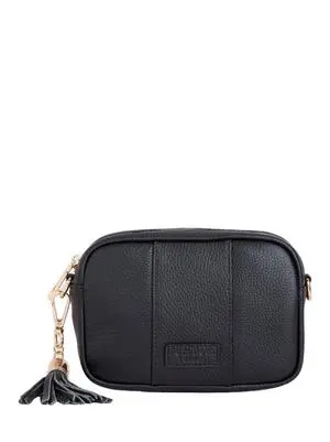 POM POM LONDON City Mini Crossbody Bag - Black