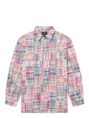 BEAMS Patchwork Checked Cotton Jacket - Multi