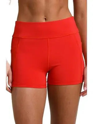 La Blanca Biker Shorts - Ruby