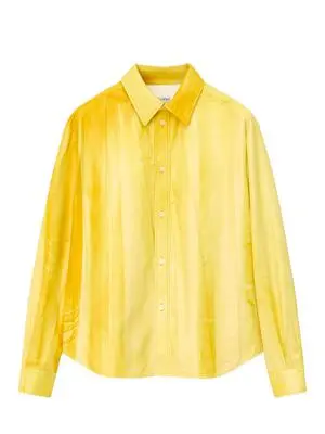 Loewe Lambskin Dyed Shirt - Yellow