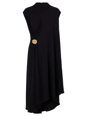 Bottega Veneta Embellished Jersey Midi Dress - Black