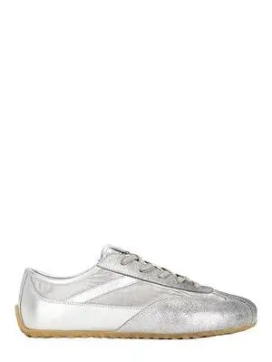 Alexander McQueen Metallic Boxe Sneakers - Silver