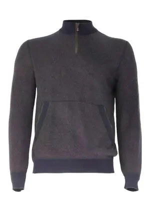 Ermenegildo Zegna Half-zip Sweater - Blue