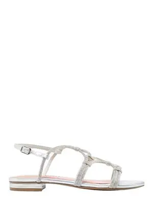 BIBI LOU Crystal-embellished Cage Sandals - Silver