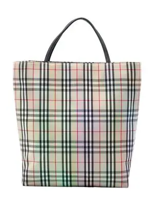Burberry House Check Canvas Tote Bag - Neutrals