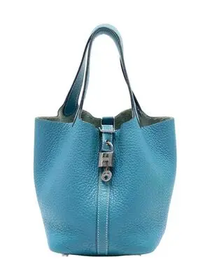 Hermès 2014 Picotin Lock 18 Handbag - Blue
