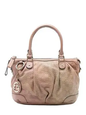 Gucci Sima Sukey Satchel - Brown