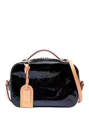 LOUIS VUITTON 2018 Monogram Vernis Santa Monica Camera Bag - Black