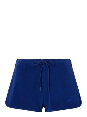 Hunza G Cotton-Terry Shorts Navy