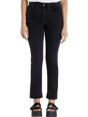 LEEM Logo Patch Jeans - Black