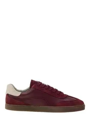GROUNDS Panama Leather Sneakers - Red