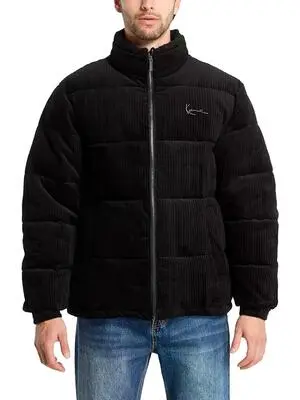 KARL KANI Corduroy Padded Jacket - Black