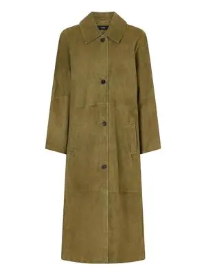 ARMA Judy Suede Coat Green