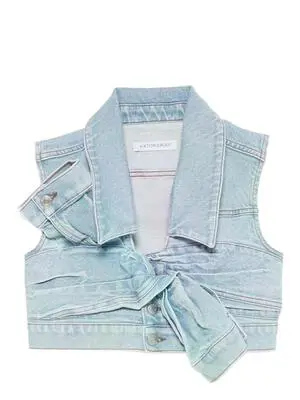 Viktor & Rolf Tie-detailed Vest - Blue