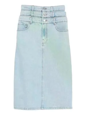 Viktor & Rolf Triple Layer Denim Skirt - Blue
