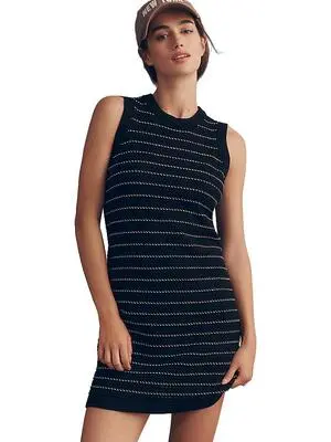 Varley Mindy Cotton Knit Mini Dress - Black