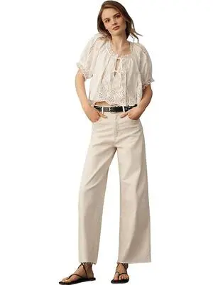 LE JEAN Petite Column Jeans - Bone