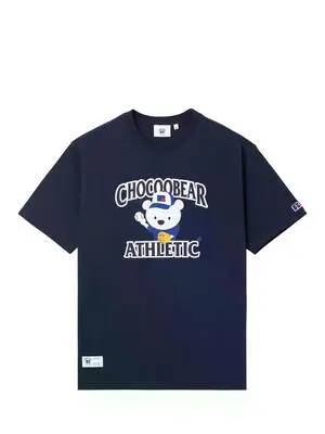 CHOCOOLATE Bear-print T-shirt - Blue