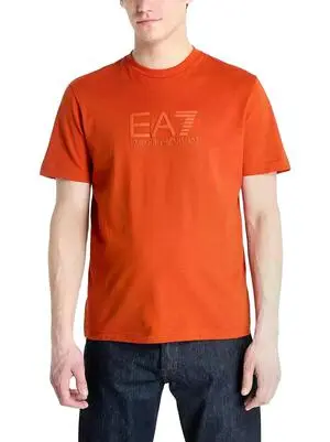 EA7 Embossed Logo T-shirt Orange