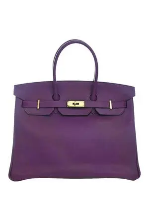 Hermès 2019 Birkin Retourne 35 Handbag - Purple
