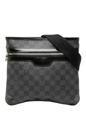 LOUIS VUITTON 2010 Damier Graphite Thomas Crossbody Bag - Black