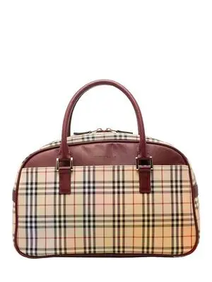 Burberry House Check Canvas Handbag - Neutrals